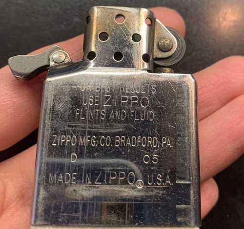 Zippo инсерт серебро 05 оригинал