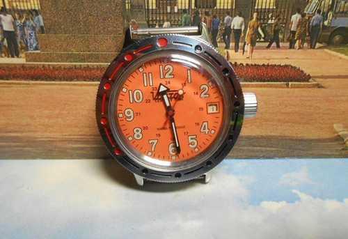 Часы Восток Амфибия с автоподзаводом. Апельсин