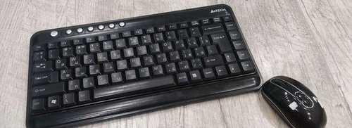 Беспроводная клавиатура и мышь a4tech