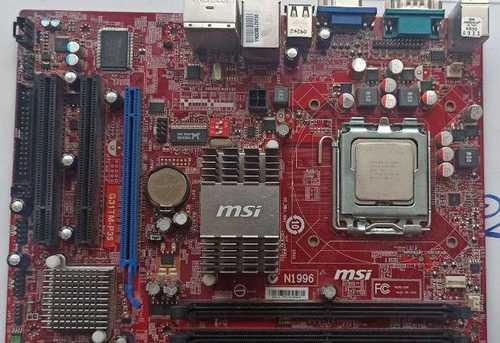 MSI G31TM-P35 + Pentium E6500 + Кулер