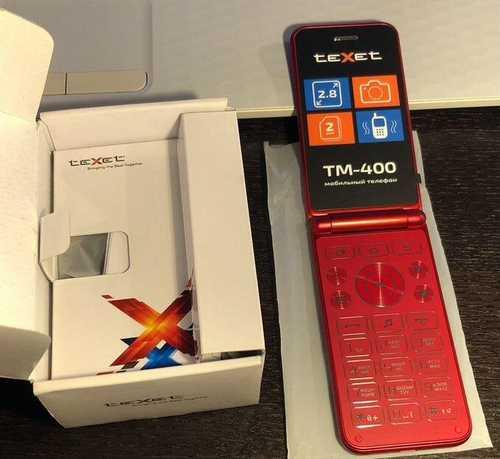 Телефон texet TM-400 новый