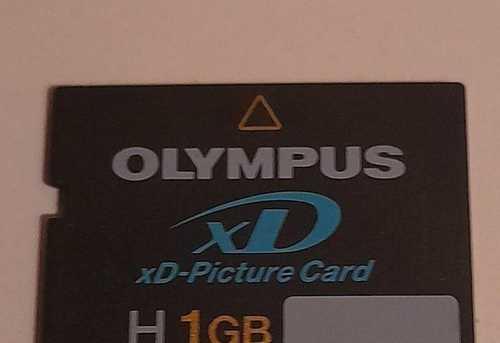 Карта памяти olympus xD 1GB