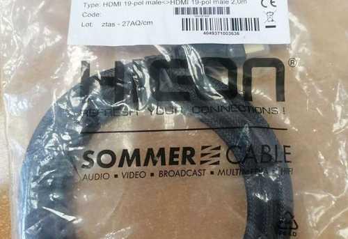 Продам кабель hdmi Sommer HD14-0200-SW 2м
