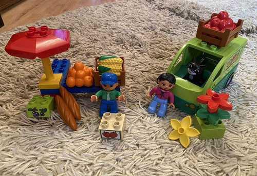 Lego duplo торговый рынок, пожарник