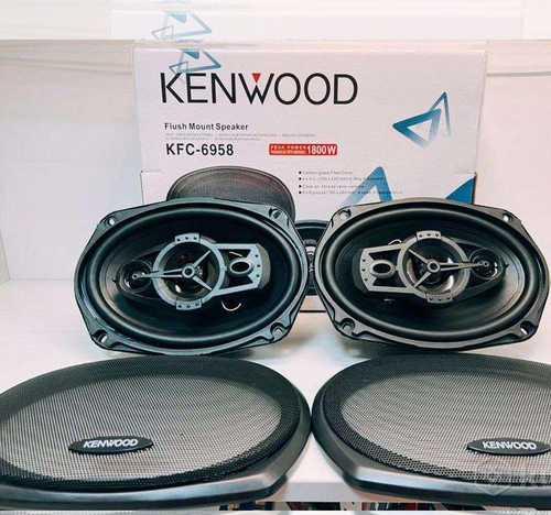 Динамики в авто новые овалы Kenwood