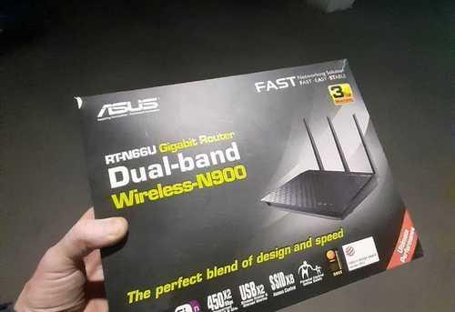 Wi-Fi роутер asus RT-N66U, N900, черный