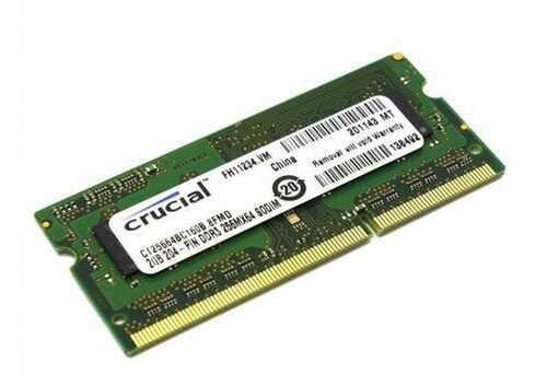DDR3 2GB SO-dimm Crucial 1600MHz