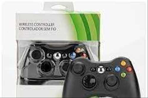 Джойстики Xbox360 беспроводной чёрный Оптом