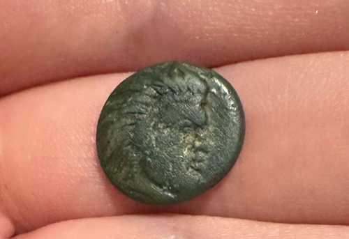 Монета дихалк Пантикопей, 4 век до н.э