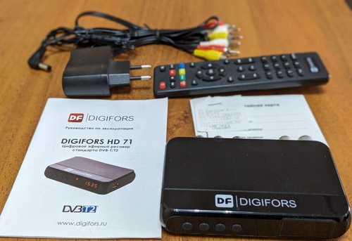 Ресивер DVB-T2 (тв приставка digifors HD 71)