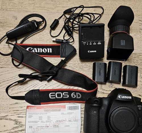 Canon 6D из USA, полный кадр, полный комплект