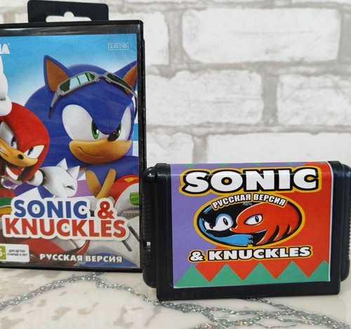 Картридж sega Sonic and Knuckles