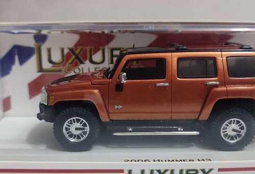 1:43 Hummer H3 2006 Luxury Solar Flare Met MiniMax