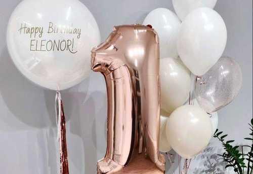 Воздушные шары на первый день рождения