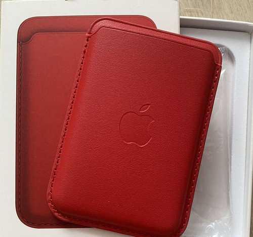 iPhone leather wallet magsafe кошелек