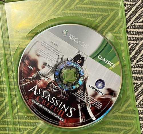 Assassins creed 2 диск лицензия Xbox 360