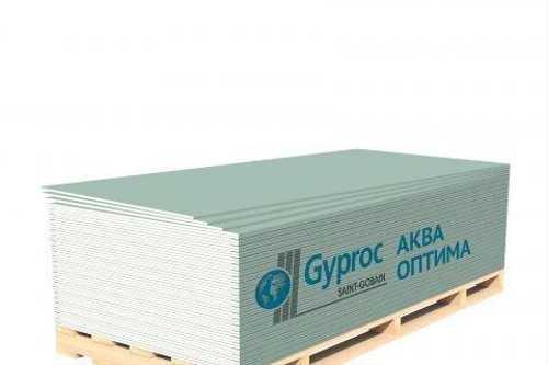 Гипсокартон " Gyproc Аква Оптима" 1950х1200х12,5 м