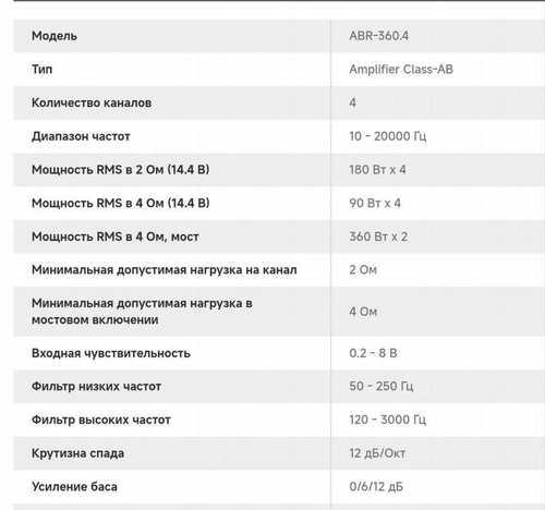 Усилитель аватар 360.4