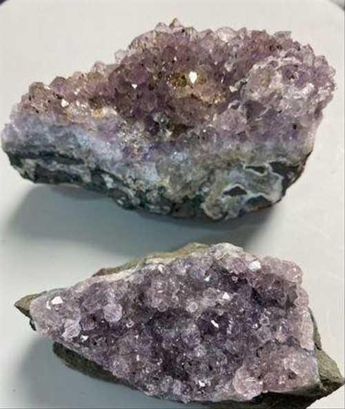 Друза аметиста кварц минерал камни коллекция