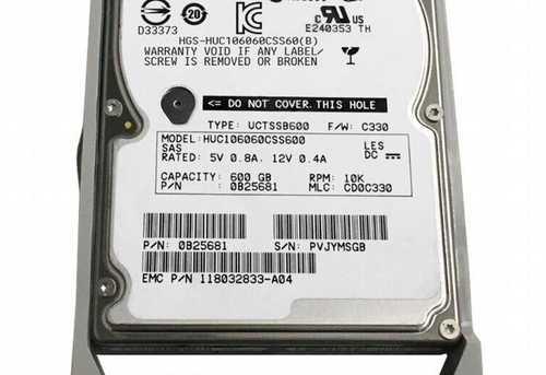 Жесткий диск EMC 600Gb 0B25681 118032833-A04 SAS