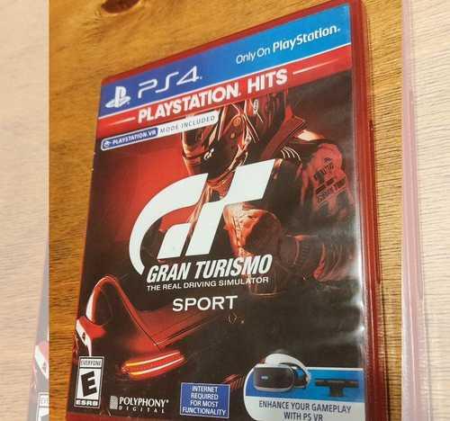 Диск с игрой PS4 Gran Turismo sport (Поддержка VR)