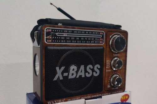 Радиоприемник Waxiba XB-206, USB/SD/FM/фонарик