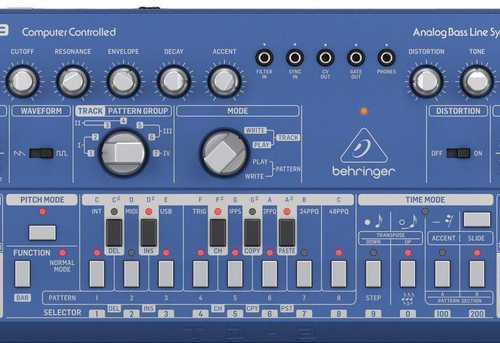 Аналоговый басовый синтезатор Behringer TD-3-BU