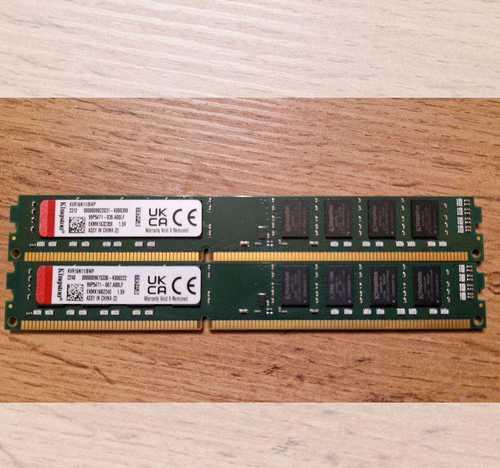 DDR3 8gb 1600 Kingston KVR16N11/8WP два модуля по