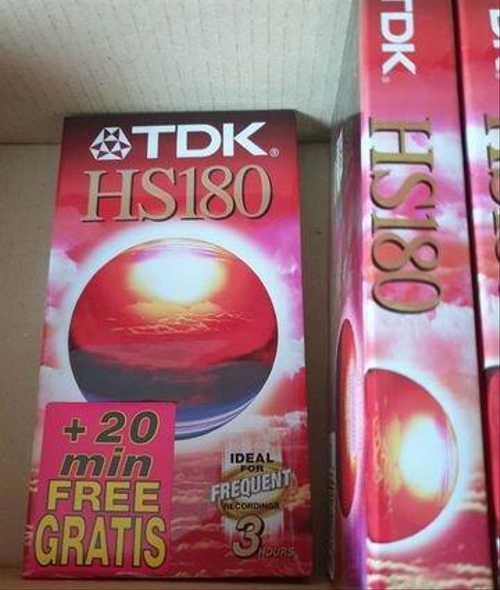 Видеокассета VHS TDK HS180 +20 min