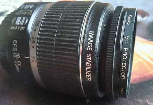 Canon EF-S18-55mm f/3.5-5.6isii стабилизат.+фильтр