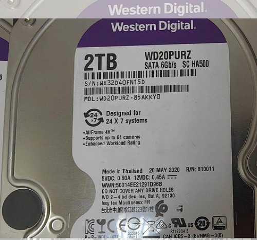 Hdd wd 2 tb