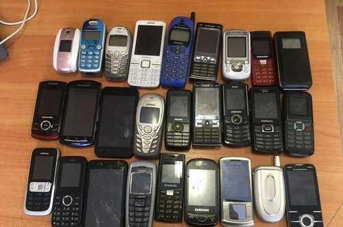 Старые сотовые телефоны на запчасти