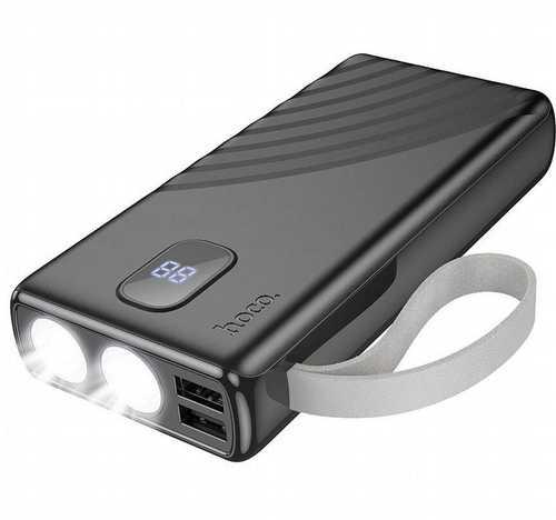 Power bank 20000mAh, с фонариком, Hoco J129A черны