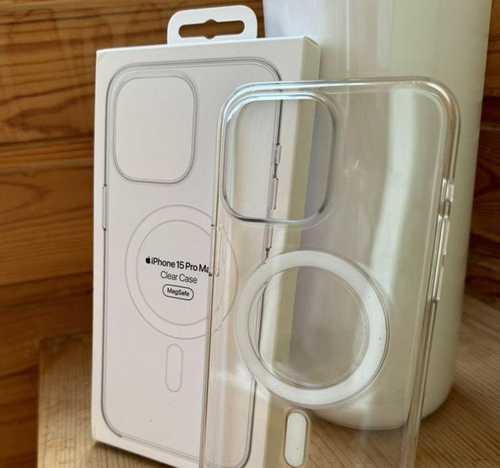 Чехол Apple iPhone 15 Pro Max Clear Case MagSafe