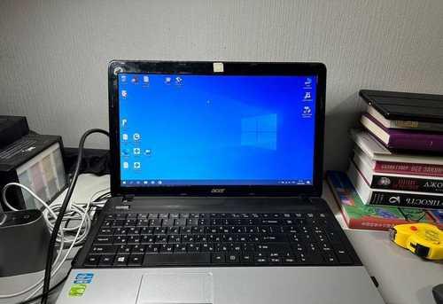 15.6" Acer Aspire E1-571G, 500 ГБ, Core i5-3230M, RAM 6 ГБ, GeForce 710M 1 ГБ