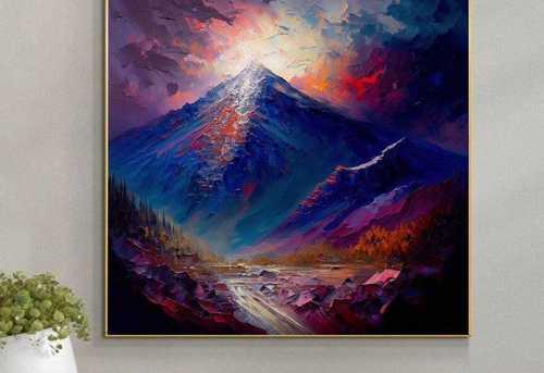 Интерьерная картина маслом Волшебные горы Шедевр