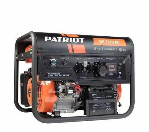 Генератор бензиновый Patriot 6,5 кВт, акб, 220В