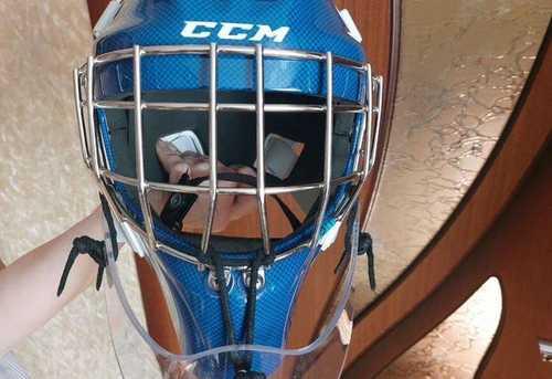 Хоккейный вратарский шлем с защитой горла