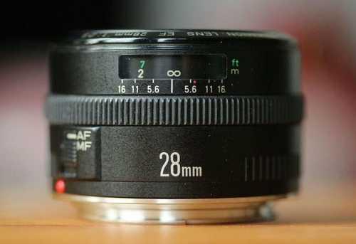 Продаю широкоугольный объектив Canon EF 28mm f/2.8
