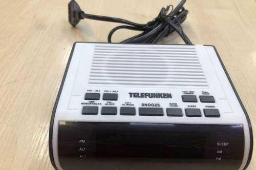 Радио-часы Telefunken TF-1591 Black/White