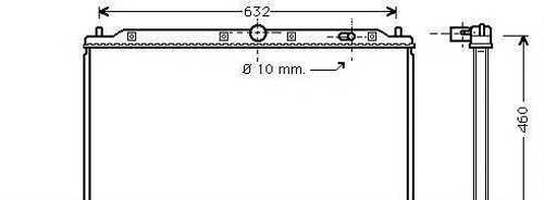 Радиатор Volvo S40/V40 95- 1.6-2.0 Ava VO2124