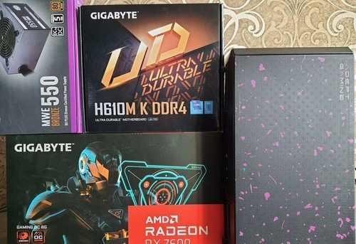 Новый Gigabyte RX7600 Gaming 8GB+Core i3 12100F