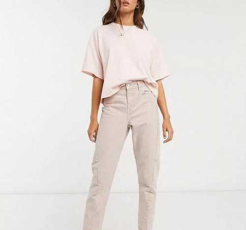 Розовые джинсы topshop в винтажнос стиле