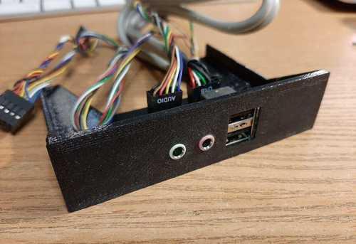 Передняя панель корпуса пк USB х 2 + Audio x 2