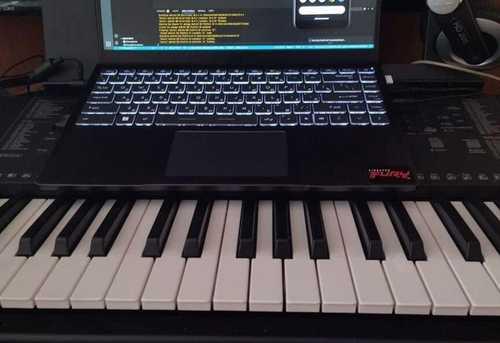 Пара ноутбук + midi синтезатор Yamaha