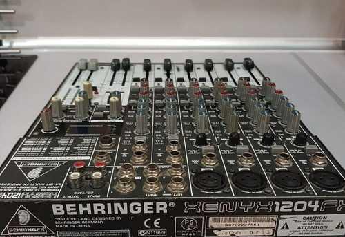 Микшерный пульт behringer xenyx1204fx