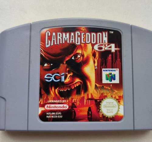 Картридж Carmageddon 64 для Nintendo 64 PAL