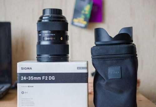 Объектив Sigma Art 24-35mm f/2.0 DG Nikon F