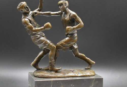 Бронзовая статуэтка "Боксёры"