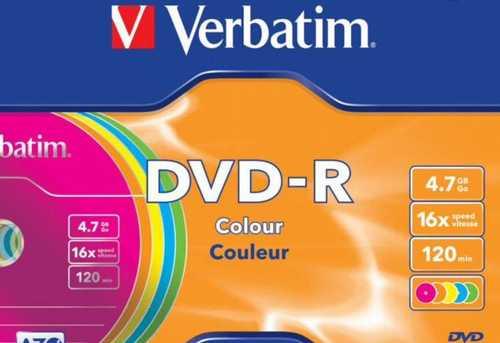 Диск DVD-R Verbatim 4.7Gb 5шт